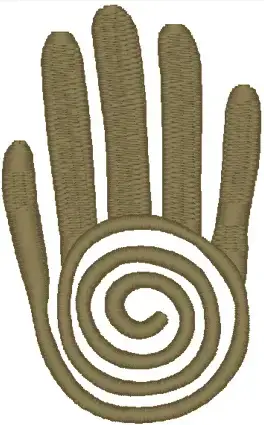 Trishul-Symbol In Der Hand